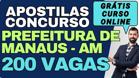 Baixar Apostila Guarda Municipal Concurso Prefeitura de Manaus Grátis
