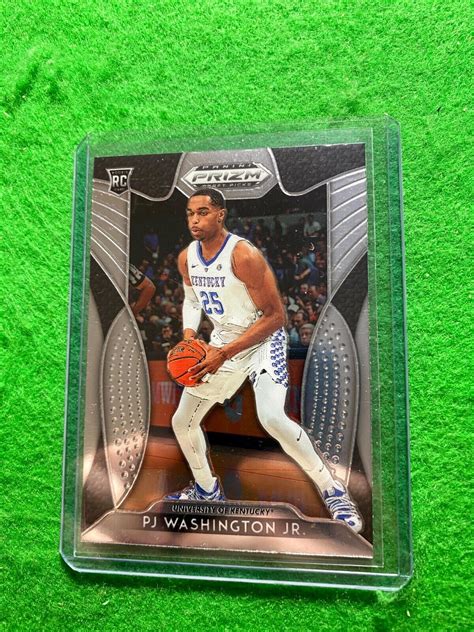 Pj Washington Jr Silver Chrome Rookie Card Hornets Rc Prizm Draft