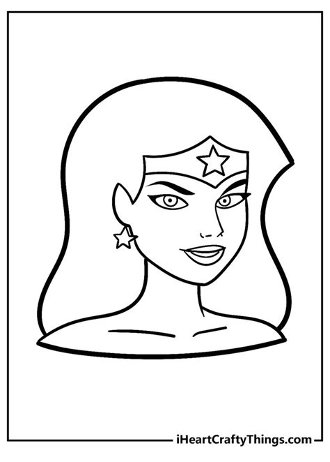Wonder Woman Coloring Pages Wonder Woman Drawing Drawing Superheroes