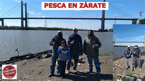 Pesca en costanera de Zárate con amigos VARIADA PESCA YouTube