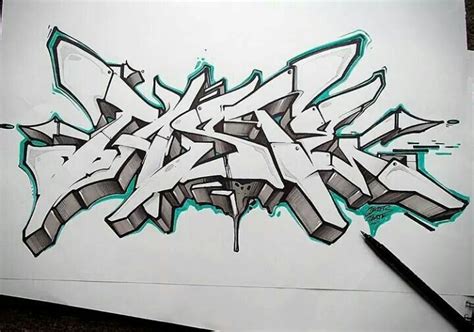 A Piece Of Paper That Has Some Graffiti On It