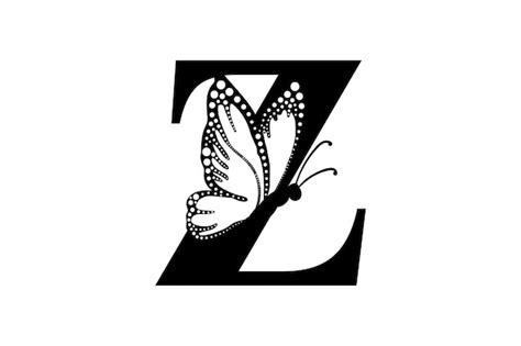 Premium Vector Butterfly Monogram SVG Alphabet
