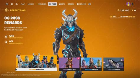 Fortnite Chapter 4 Season 5 OG Battle Pass Full Showcase YouTube