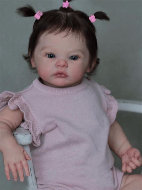 45cm 18inch Realistic Baby Reborn Girl Doll With 3D Painting Skin And
