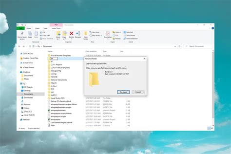 Unable To Rename A Folder In Windows Confirmed Fixes