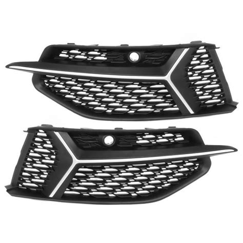 Ashata Cadre De Grille Antibrouillard Maille En Nid D Abeille Noir
