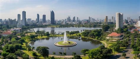 Premium AI Image Aerial View Of Tugu Monas Monumen Nasional Or