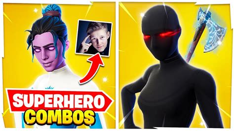 5 NEW TRYHARD SUPERHERO SKIN COMBOS IN FORTNITE YouTube