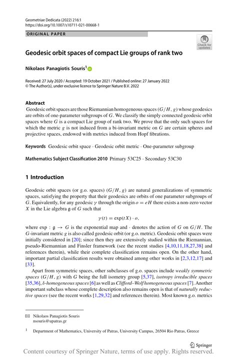 geodesic orbit spaces of compact lie groups of rank two