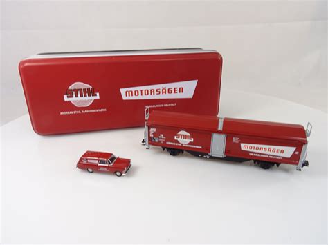 Märklin HO Museumswagen 2023 Stihl Motorsägen neuwertig mit OVP