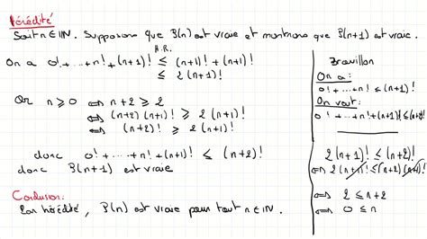 TD5 Méthodes de raisonnement Récurrence Exercice 13 YouTube
