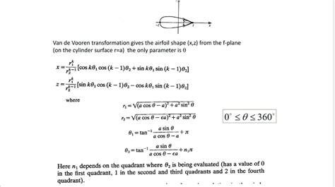 solved solve using matlab answer should be an airfoil plot x z van de vooren transformation