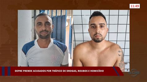 DEPRE prende acusados por tráfico de drogas roubos e homicídio 01 06