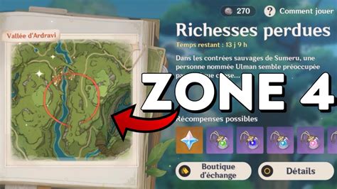 Guide Zone Richesses Perdues Vall E Dardravi Genshin Impact Fr