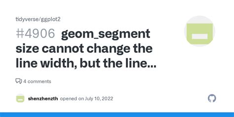 Geom Segment Size Cannot Change The Line Width But The Line Length