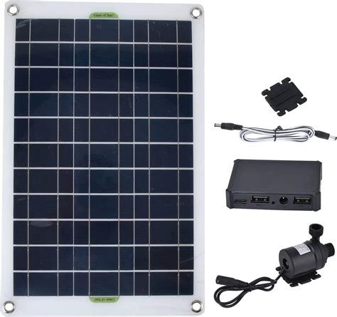 Pompe De Fontaine Solaire Panneau 50W 800L H 12V DC Low Noise Kit De