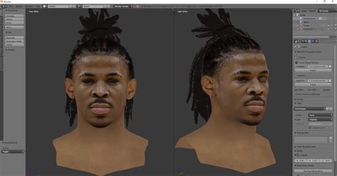 NBA 2K21 Ja Morant Cyberface Hair And Body Model By Emmanuel Yap