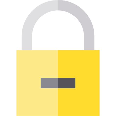 Padlock Basic Straight Flat Icon