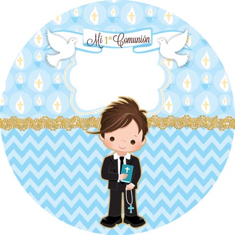 Kit Imprimible Primera Comunión Niño Mega Idea Primera comunion