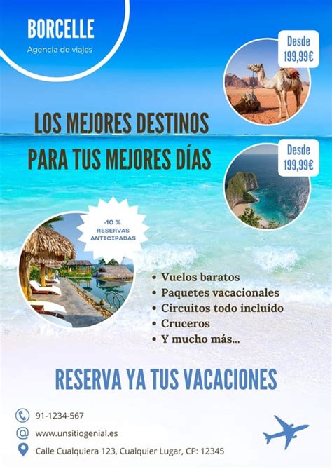 Plantillas De Afiche De Viajes Gratis Para Editar Canva