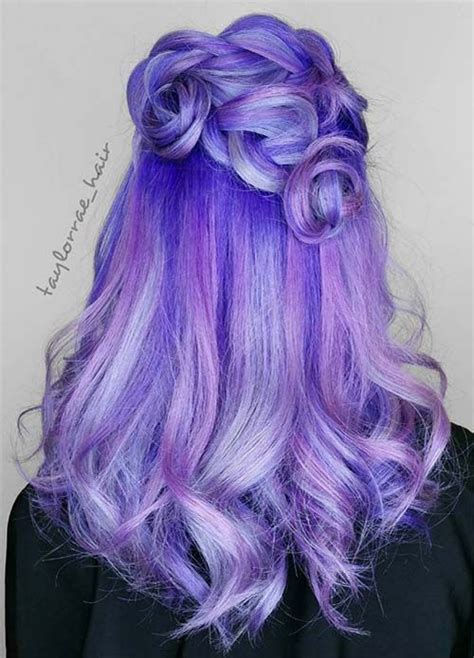 Lovely Purple Lavender Hair Colors Purple Hair Dyeing Tips
