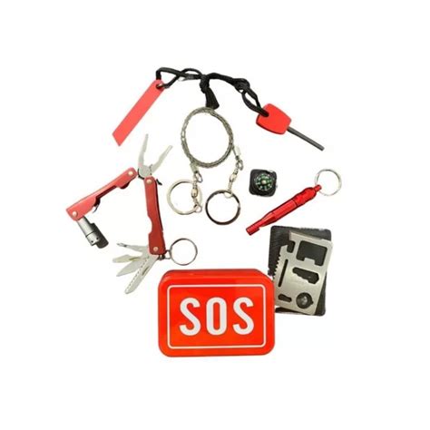 Mini Kit De Sobreviv Ncia Sos Selva Escoteiro Emerg Ncia Em Promo O Na