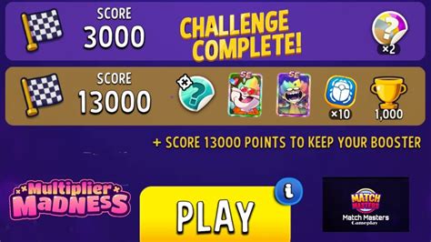 Multiplier Madness Rainbow Solo Challenge Score Rally Match Masters