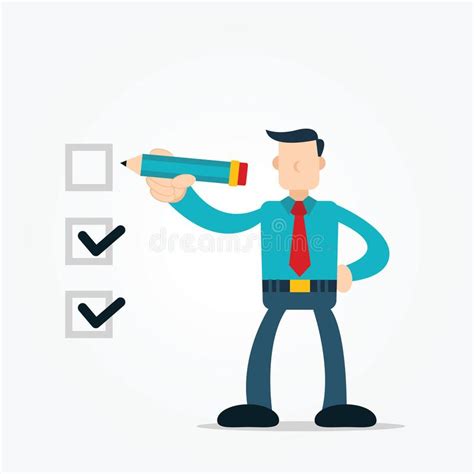 Businessman Checklist With Computer Monitor Seamless Pattern Background