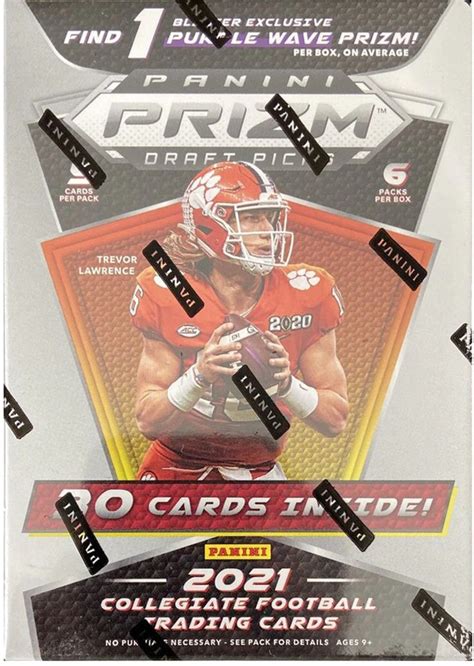2021 Panini Prizm Draft Picks Football Blaster Box With 6 Packs