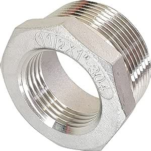 LOZOME 1 1 2 Male X 1 Female Thread Reducer Bushing Pipe Fitting