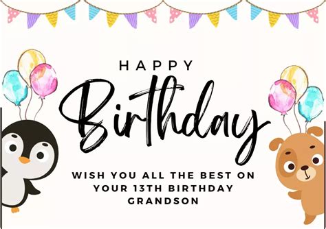 Best Happy Th Birthday Wishes For Grandson To Send