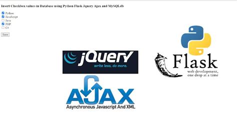 insert checkbox values in database using python flask jquery ajax and mysqldb tutorial101