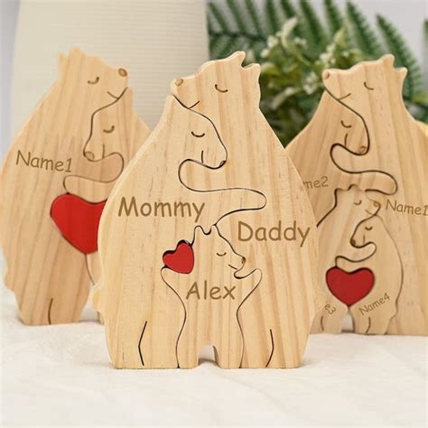 Bärenfamilie holz Etsy de