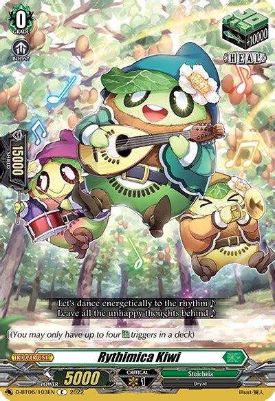 Rythimica Kiwi Blazing Dragon Reborn Cardfight Vanguard
