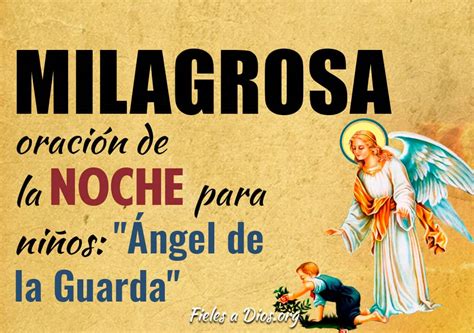 Oración milagrosa de la noche para niños Ángel de la Guarda Oraciones