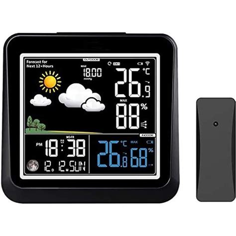 Station Météo Avec Capteur Extérieur Thermomètre Numérique Hygromètre