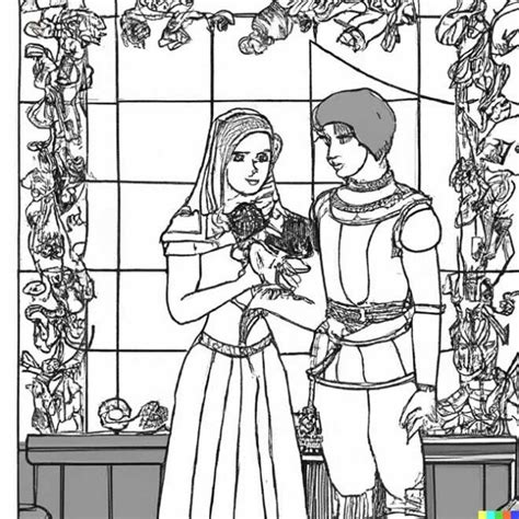 25 Desenhos De Romeu E Julieta Para Imprimir E Colorir Pintar