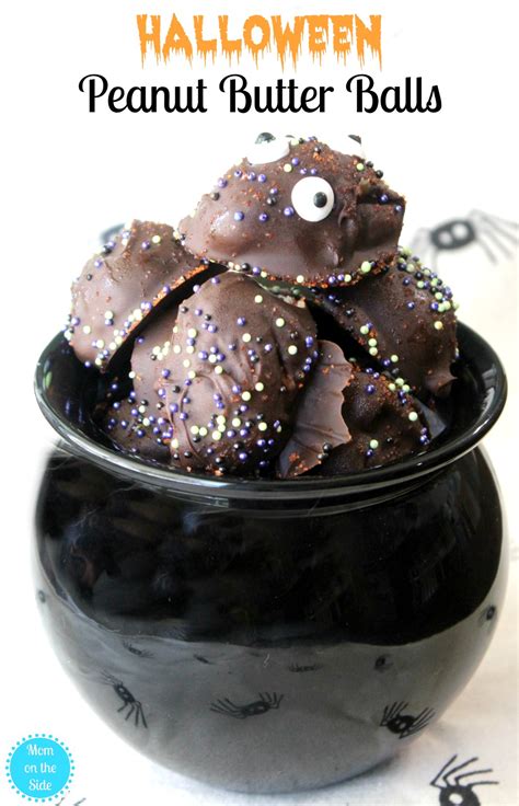 Halloween Peanut Butter Balls Recipe Mom On The Side