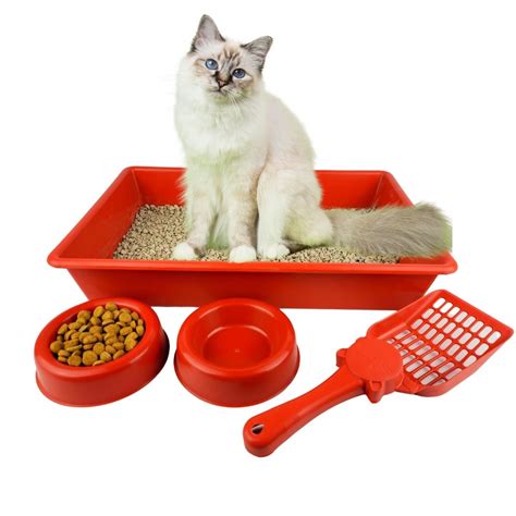 Caixa De Areia De Gato Kit Bandeja Higiênica para gato Shopee Brasil