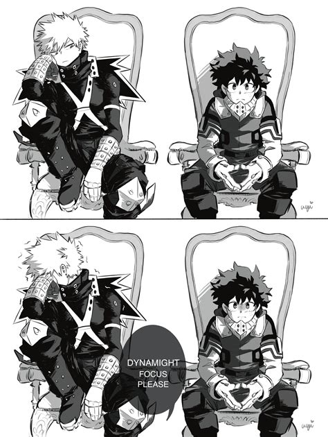 Midoriya Izuku And Bakugou Katsuki Boku No Hero Academia Drawn By