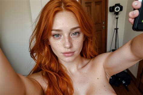 Freckles Ginger Natural Breast AI Porn