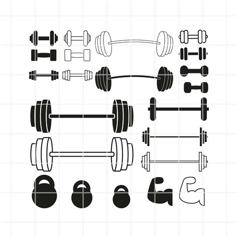 Dumbbell SVG Dumbbell Png Dumbbell Clipart Dumbbell Cut File
