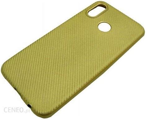 Etui Carbon Fiber do Huawei P20 Lite złoty Etui na telefon ceny i