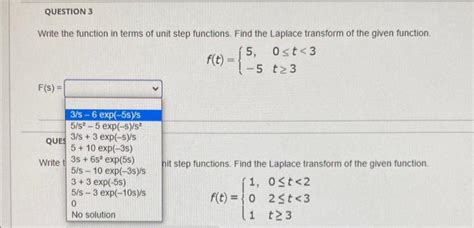 solved write the function in terms of unit step functions