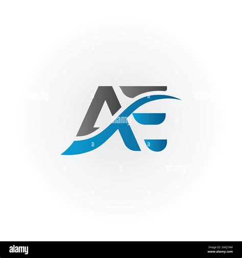 Initial Ae Letter Logo With Creative Modern Business Typography Vector