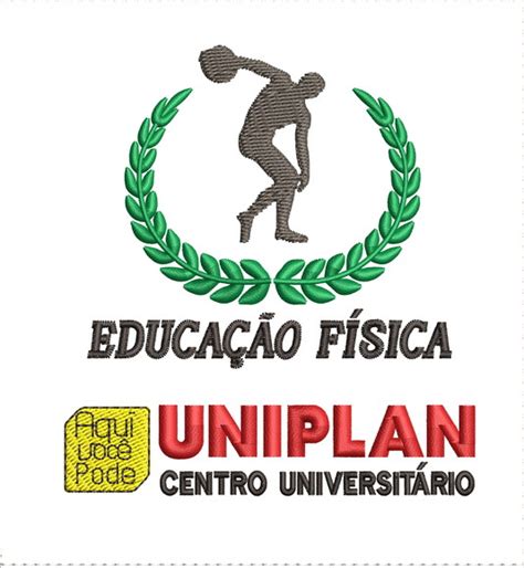 Matriz De Bordado Uniplan Educacao Fisica Produtos Elo7