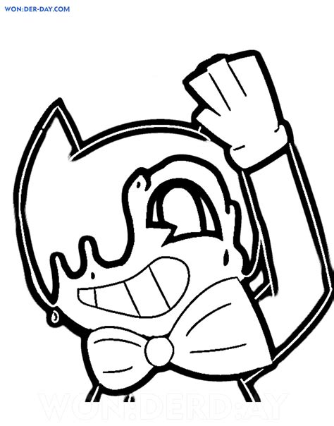Dibujos De Bendy Para Colorear Y Imprimir WONDER DAY Dibujos Para
