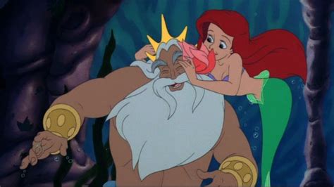King Triton And His Daughter Ariel Sirenas Arte Disney Sirena