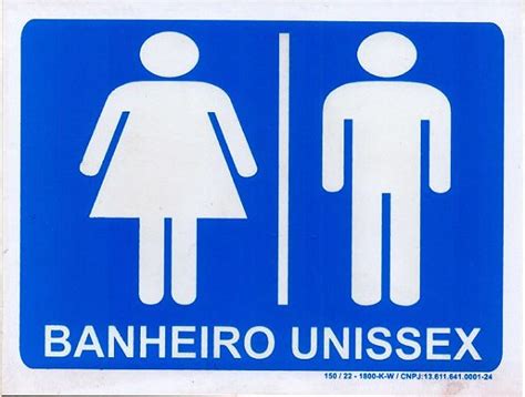 Placa Indicativa Banheiro Unissex R A Extintores