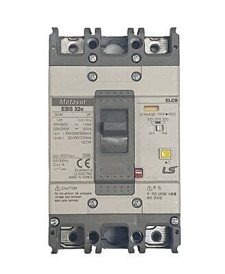 LS Earth Leakeage Circuit Breaker Master Electric Industries Inc